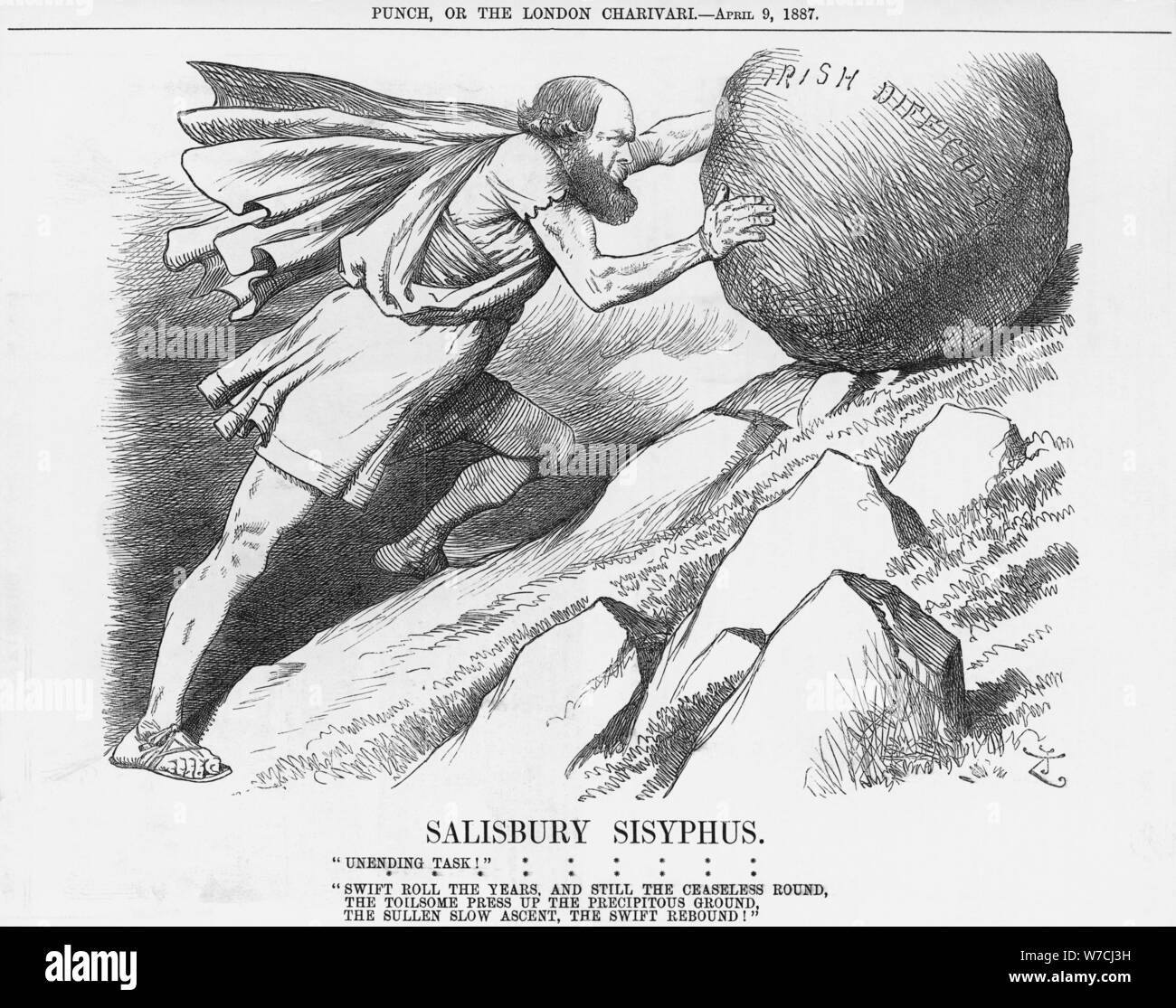 'Salisbury Sisyphus', 1887. Artist: Joseph Swain Stock Photo - Alamy