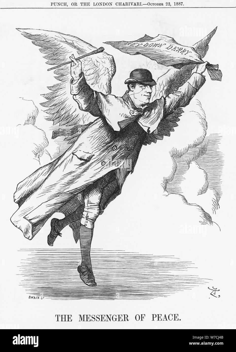 'The Messenger of Peace', 1887. Artist: Joseph Swain Stock Photo - Alamy