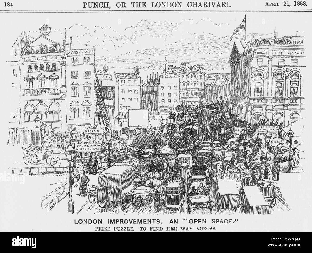 'London Improvements. An Open Space', 1888. Artist: Unknown Stock Photo ...