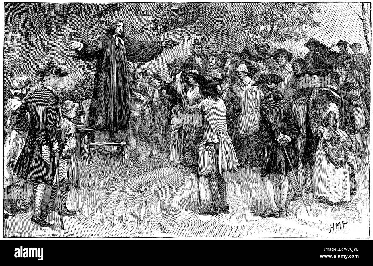 George whitefield preaching hi-res stock photography and images - Alamy