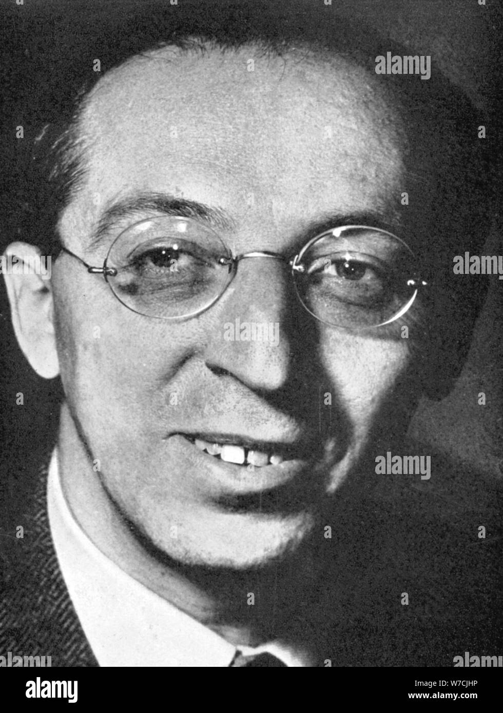 Aaron Copland (1900-1990), American composer. Artist: Unknown Stock ...