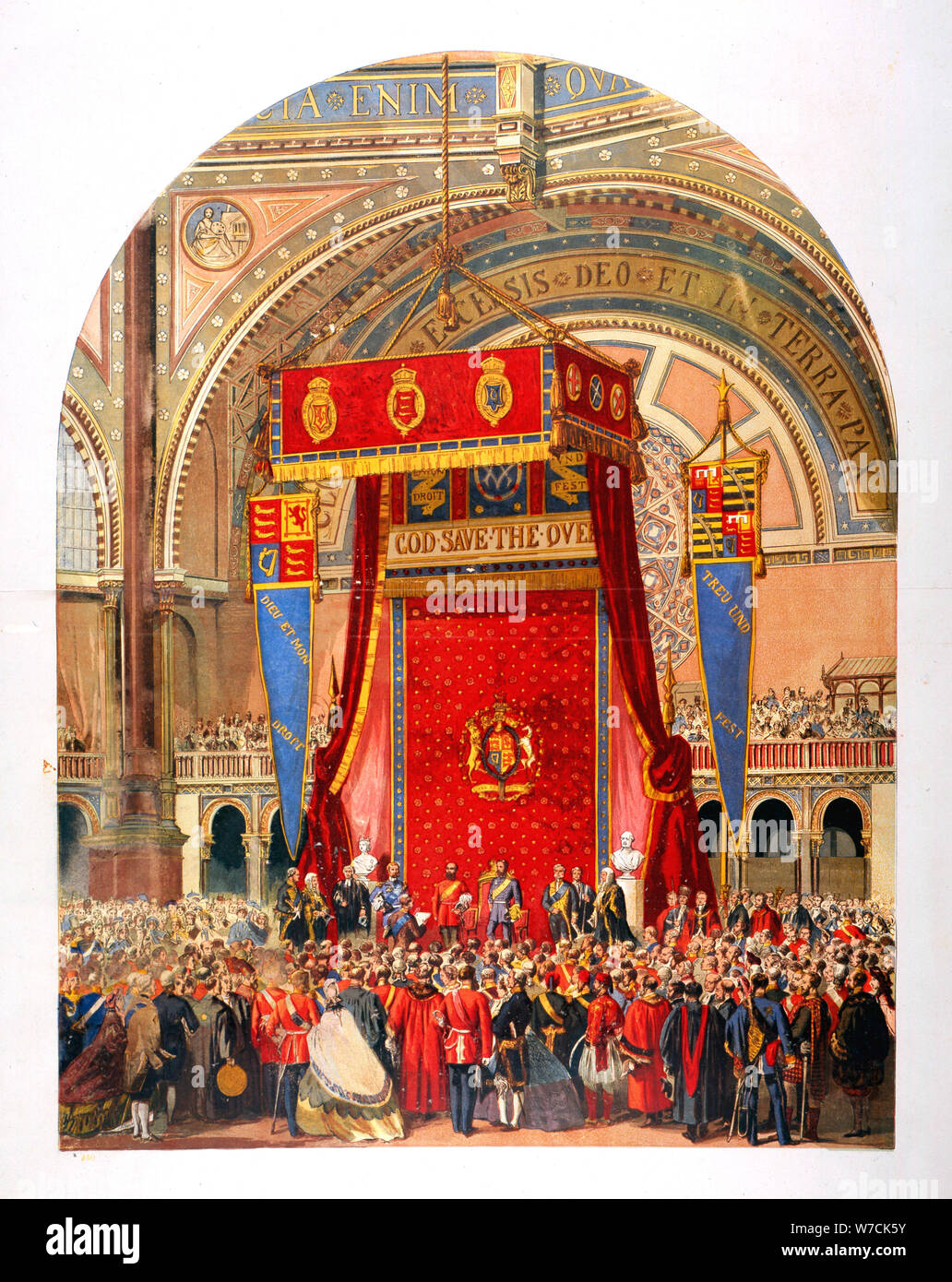 Opening of the International Exhibition, 1862. Artist: Unknown Stock ...