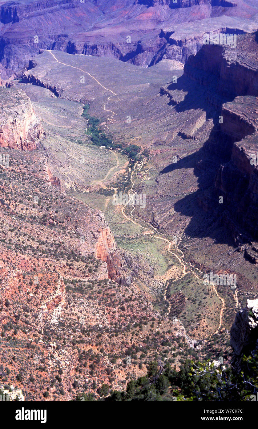 Aerial view of the Grand Canyon, Arizona, USA. Artist: Unknown Stock ...