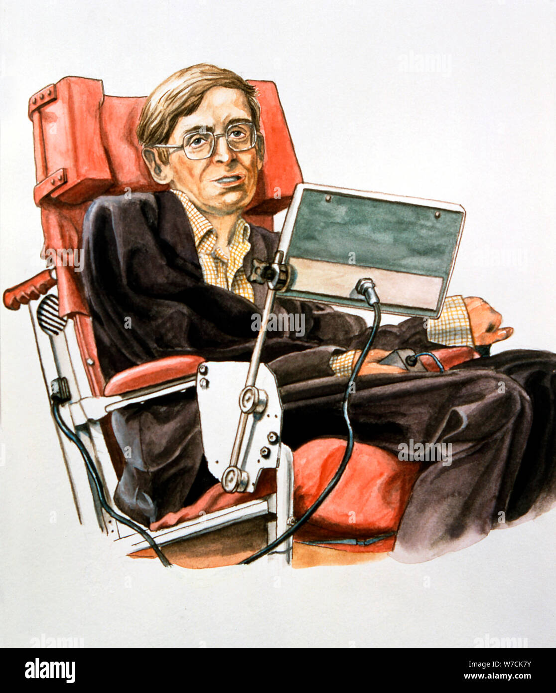 Stephen William Hawking (b.1942), British theoretical physicist. Artist ...