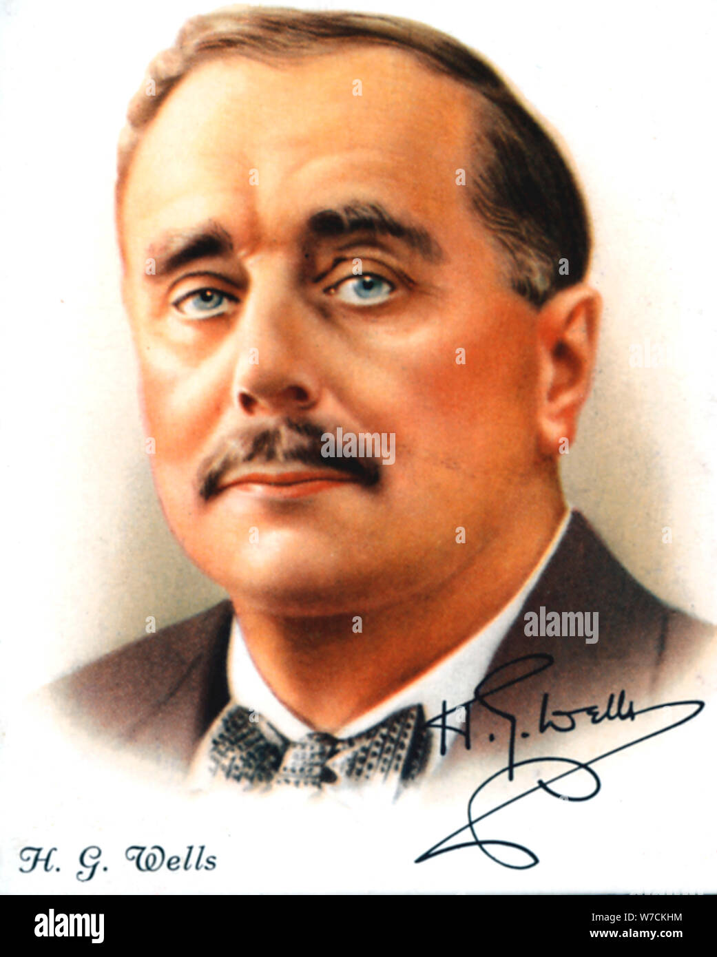 H. G. Wells, English author and popular historian, 1927. Artist ...