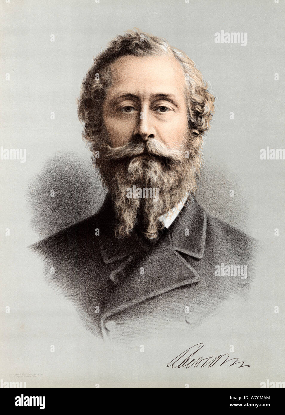 C1880 tinted lithograph hi-res stock photography and images - Alamy