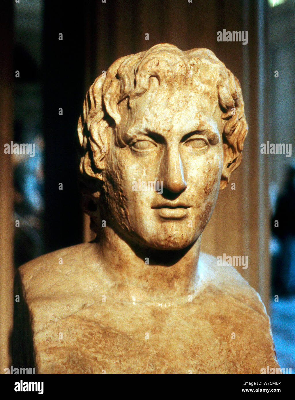 Portrait Bust Greek Of Alexander The Great High Resolution Stock ...