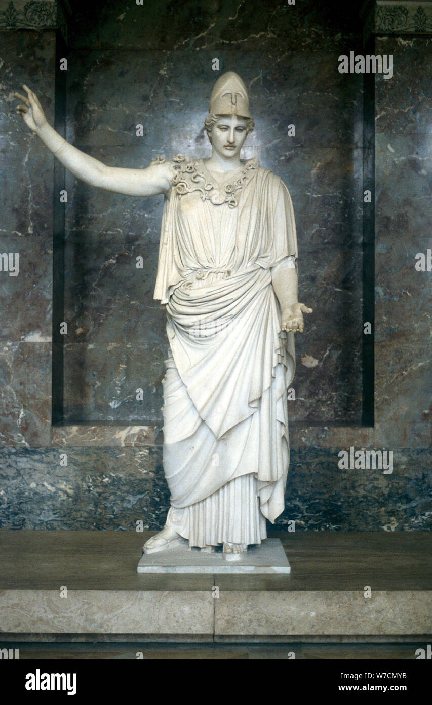 Pallas Athena, goddess of wisdom. Artist: Unknown Stock Photo - Alamy