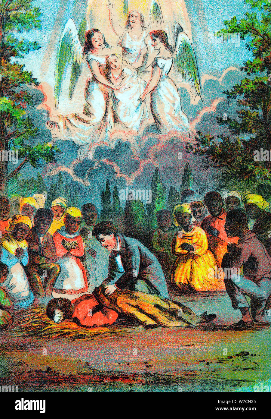 Death of Uncle Tom, c1870. Artist: Unknown Stock Photo - Alamy
