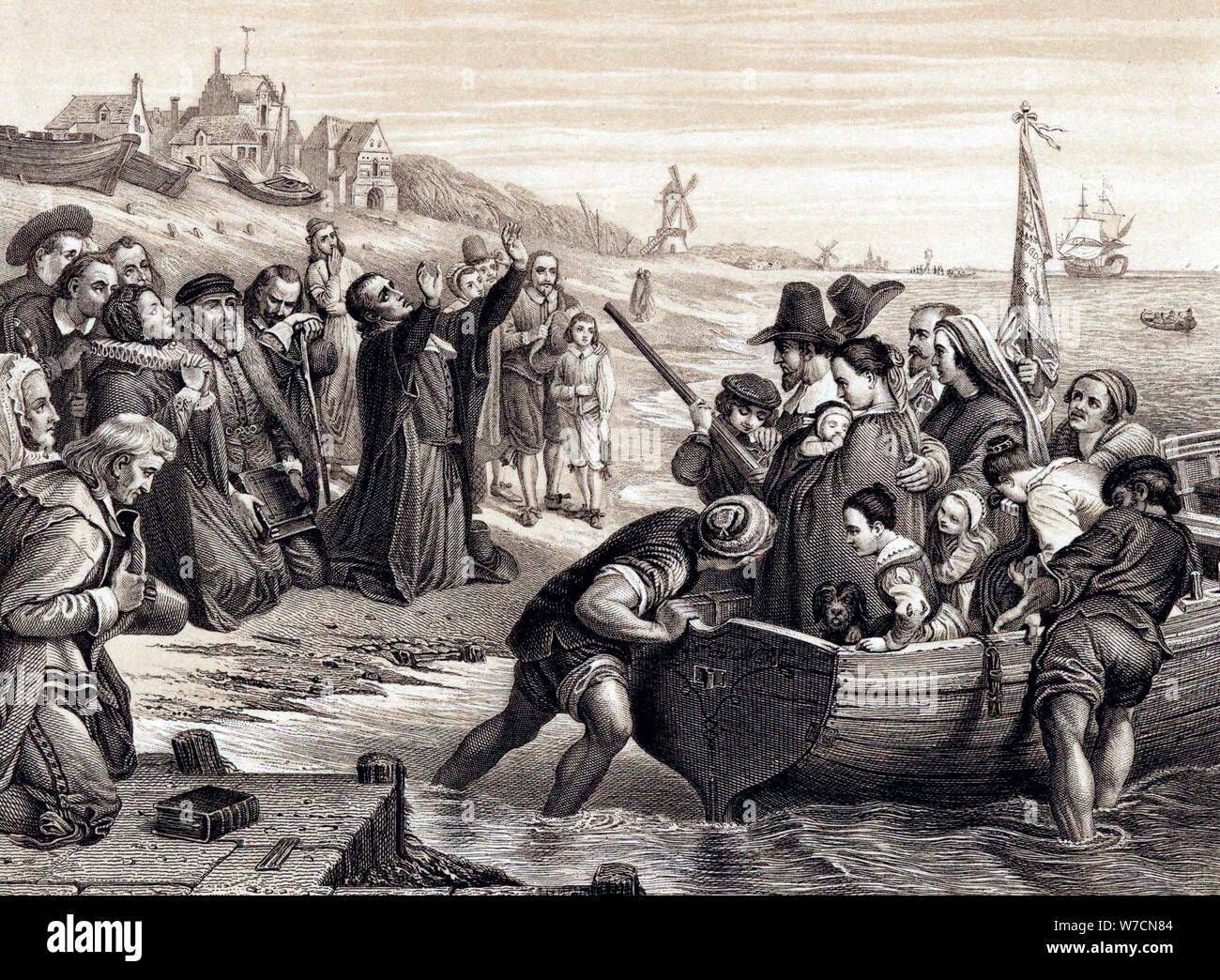 Puritan woman hi-res stock photography and images - Alamy