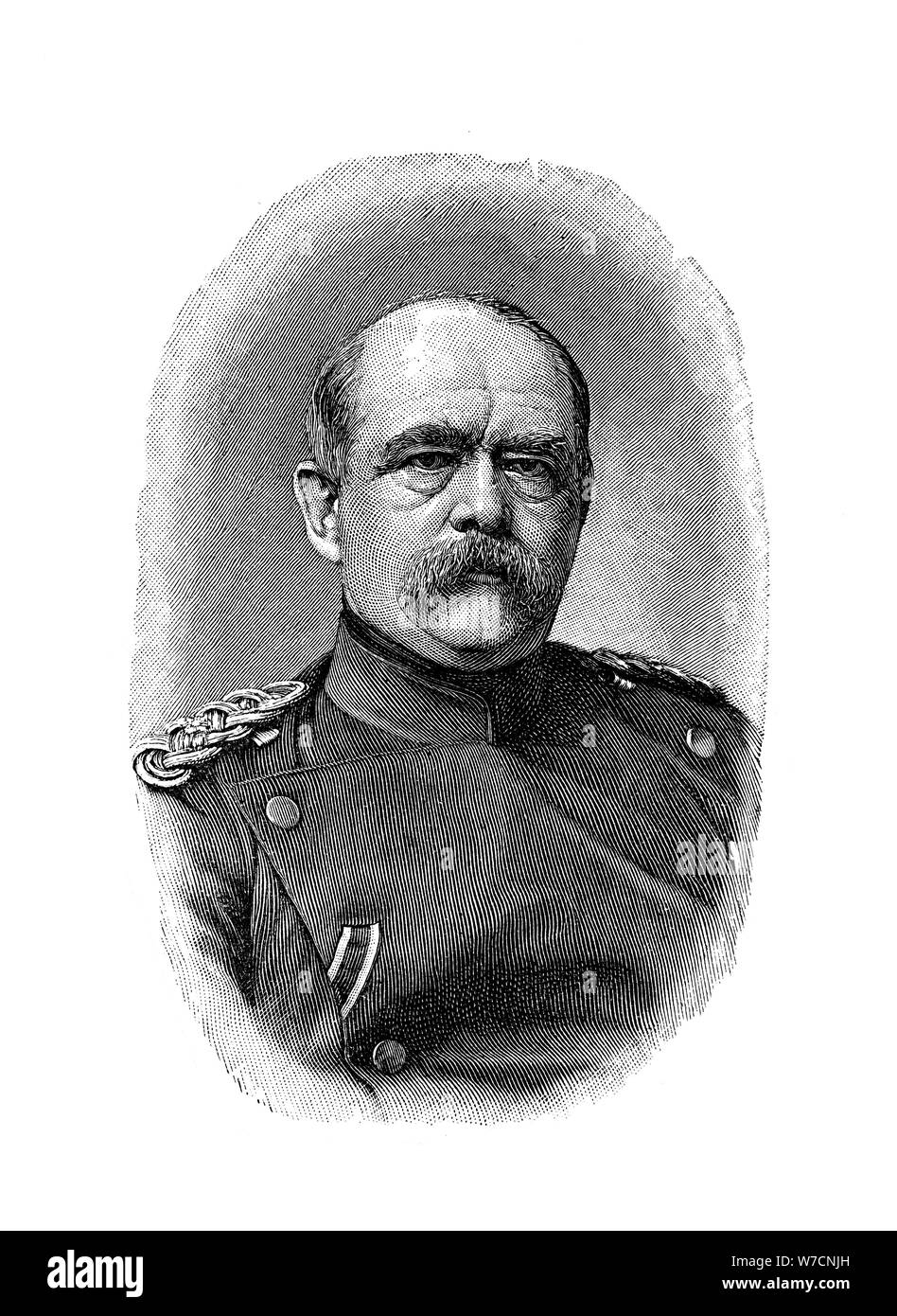 Otto von Bismarck, German statesman, 1871. Artist: Unknown Stock Photo ...