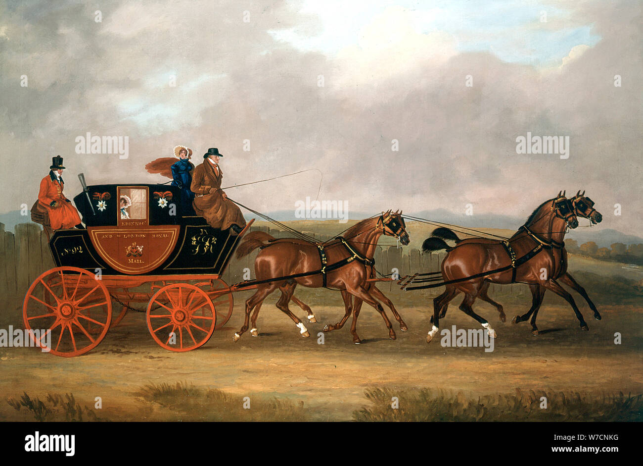 Coach and horses 18th century hi-res stock photography and images - Alamy