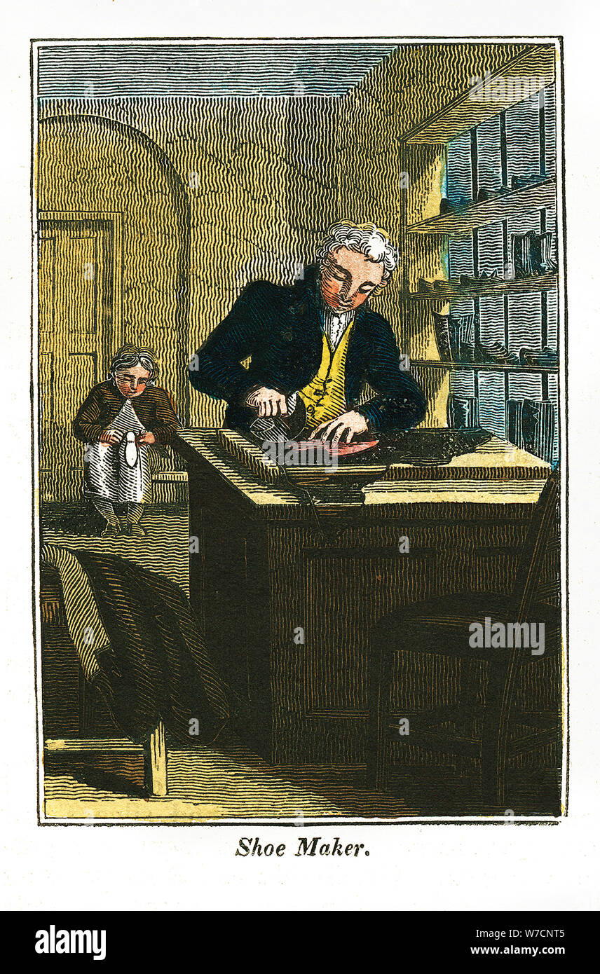 Shoemaker 19th century hi-res stock photography and images - Alamy