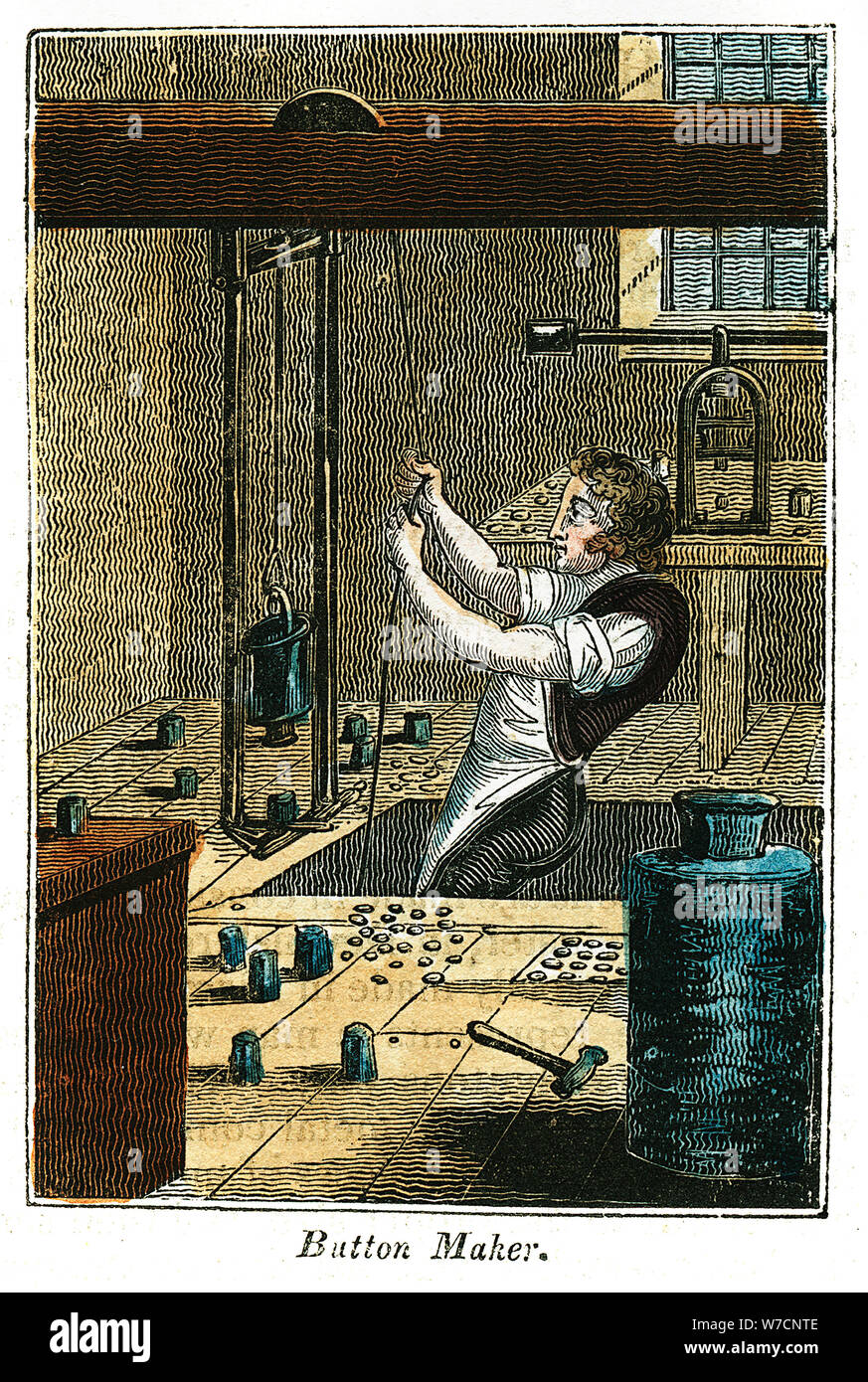 'Button Maker', 1823. Artist: Unknown Stock Photo - Alamy