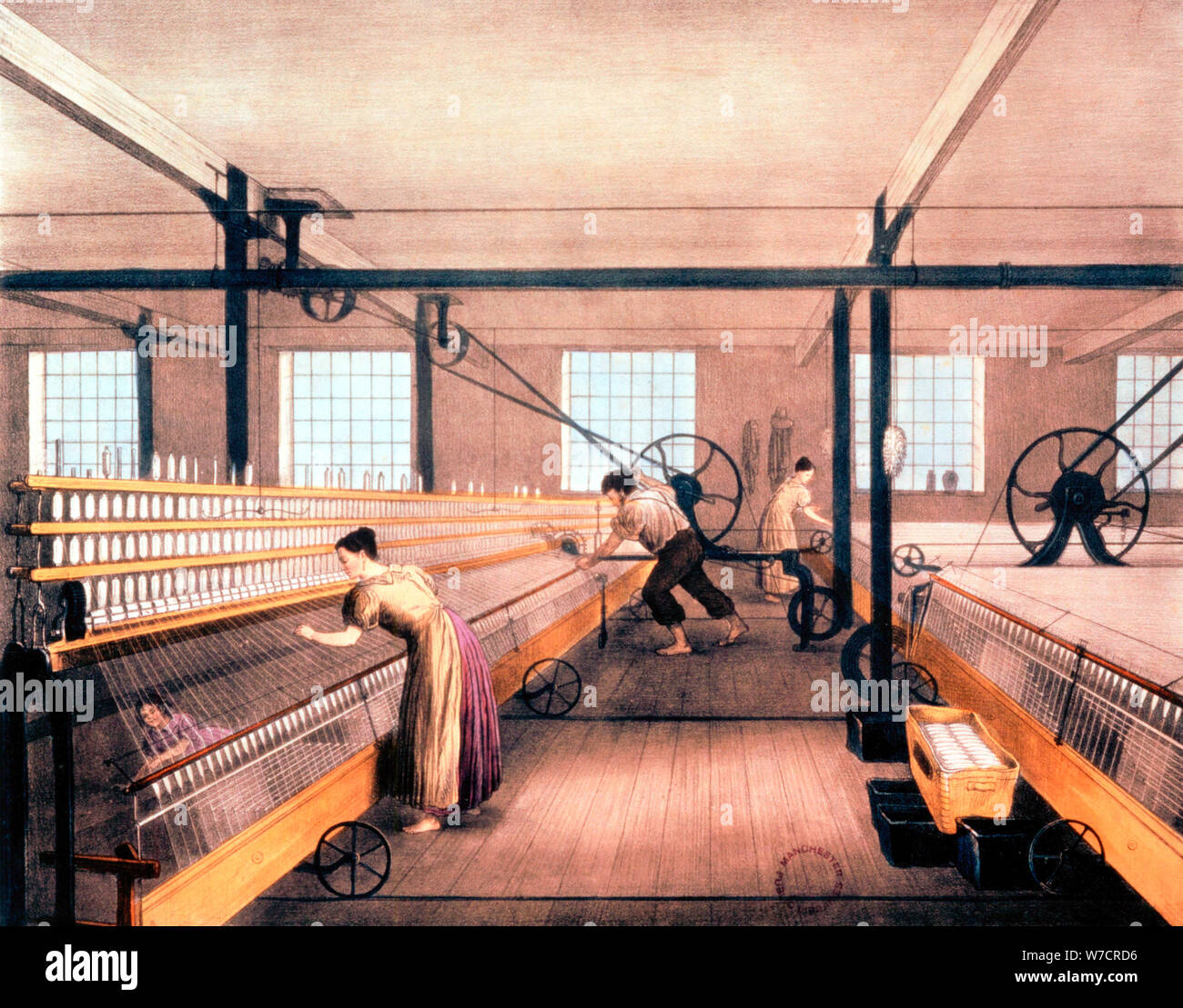 Textile mill 19th century hi-res stock photography and images - Alamy