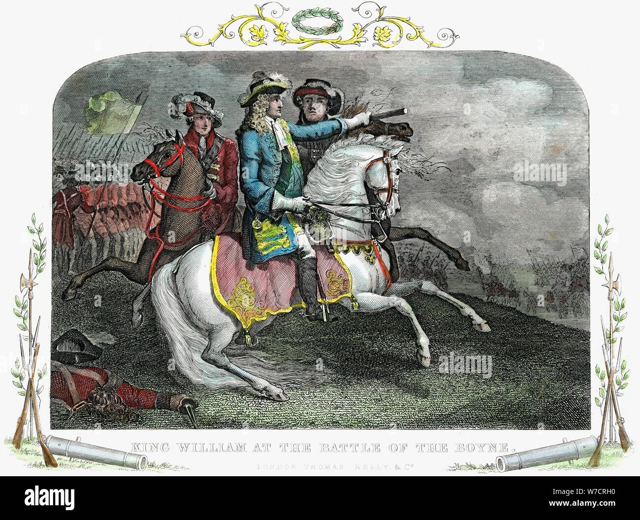 William III, King of Great Britain and Ireland, at the Battle of the ...