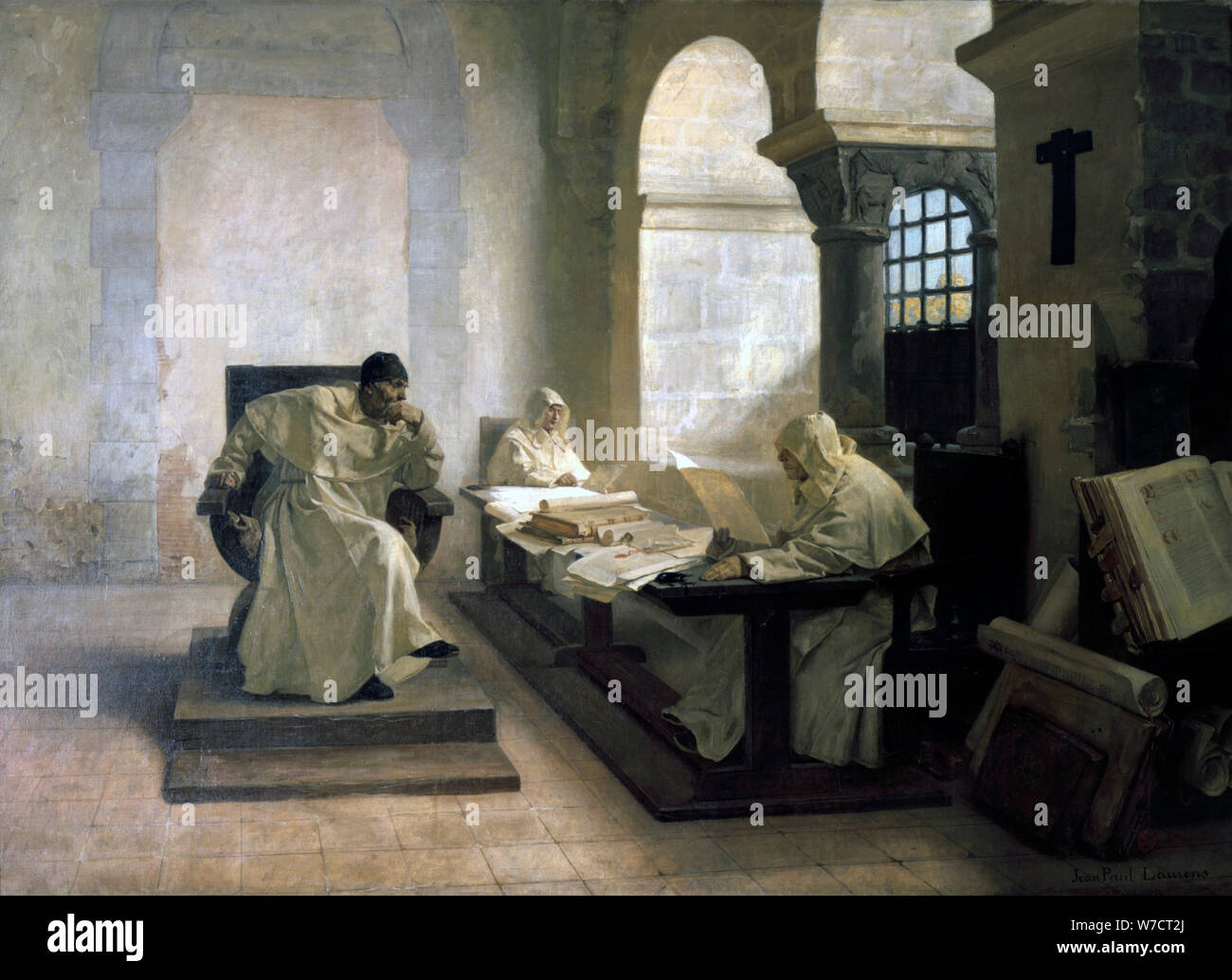 'The Men of the Inquisition', 1889. Artist: Jean-Paul Laurens Stock ...