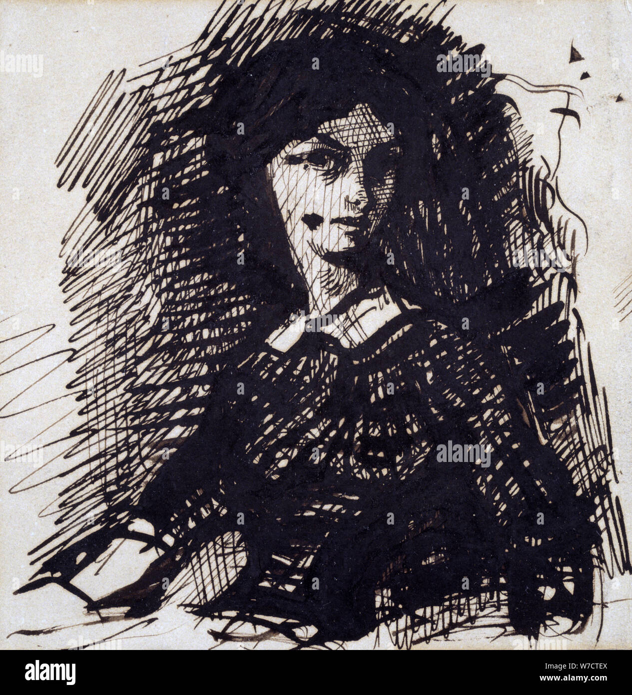 'Portrait of Jeanne Duval', mid 19th century. Artist: Charles Pierre ...