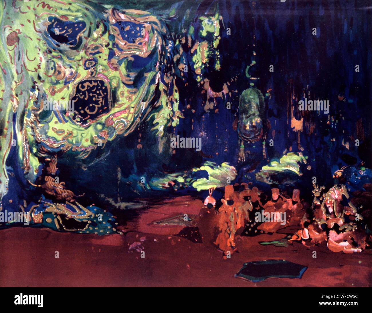 Set design for the ballet Scheherazade, c1913. Artist: Leon Bakst Stock ...