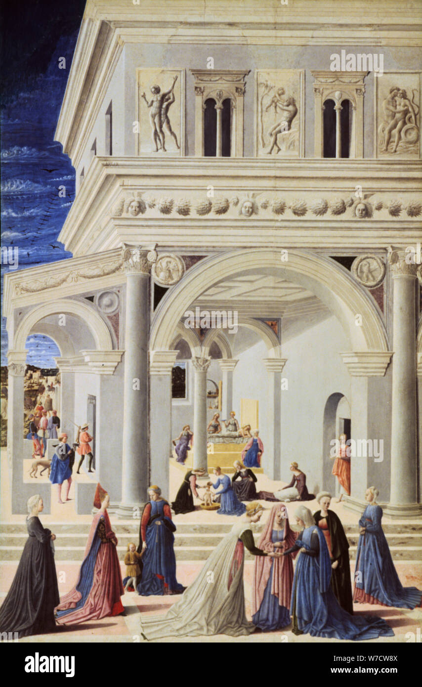 'The Birth of the Virgin', 1467. Artist: Fra Carnevale Stock Photo - Alamy