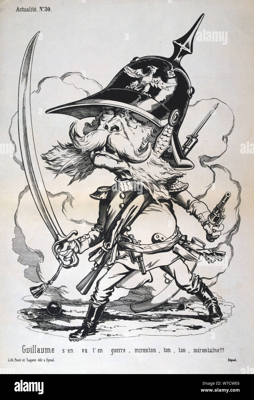 French war propaganda franco prussian war hi-res stock photography and ...