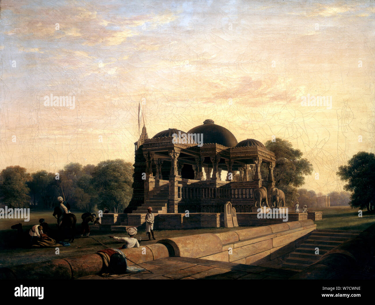 'Ancient Temple at Hulwud', 1826. Artist: William Frederick ...