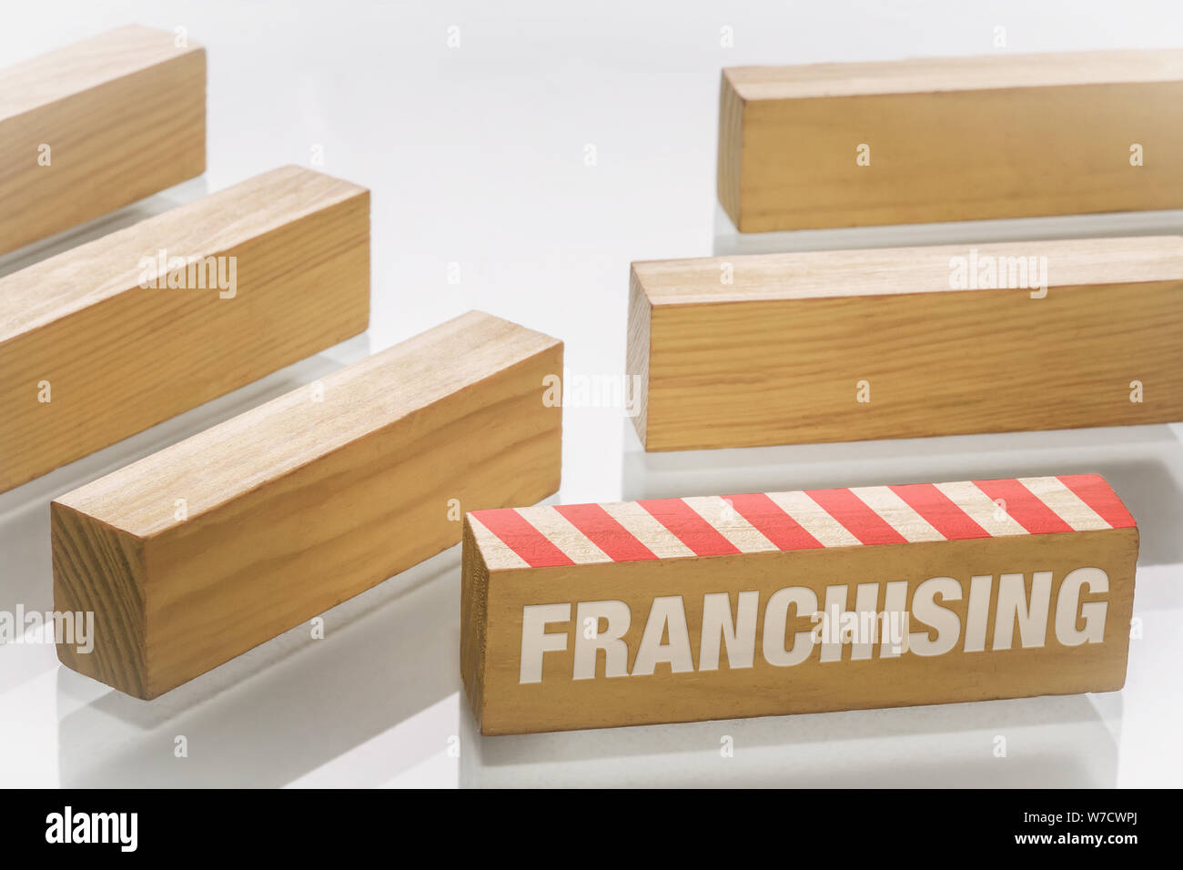 A business franchise showing the main legal entity and other blocks to ...