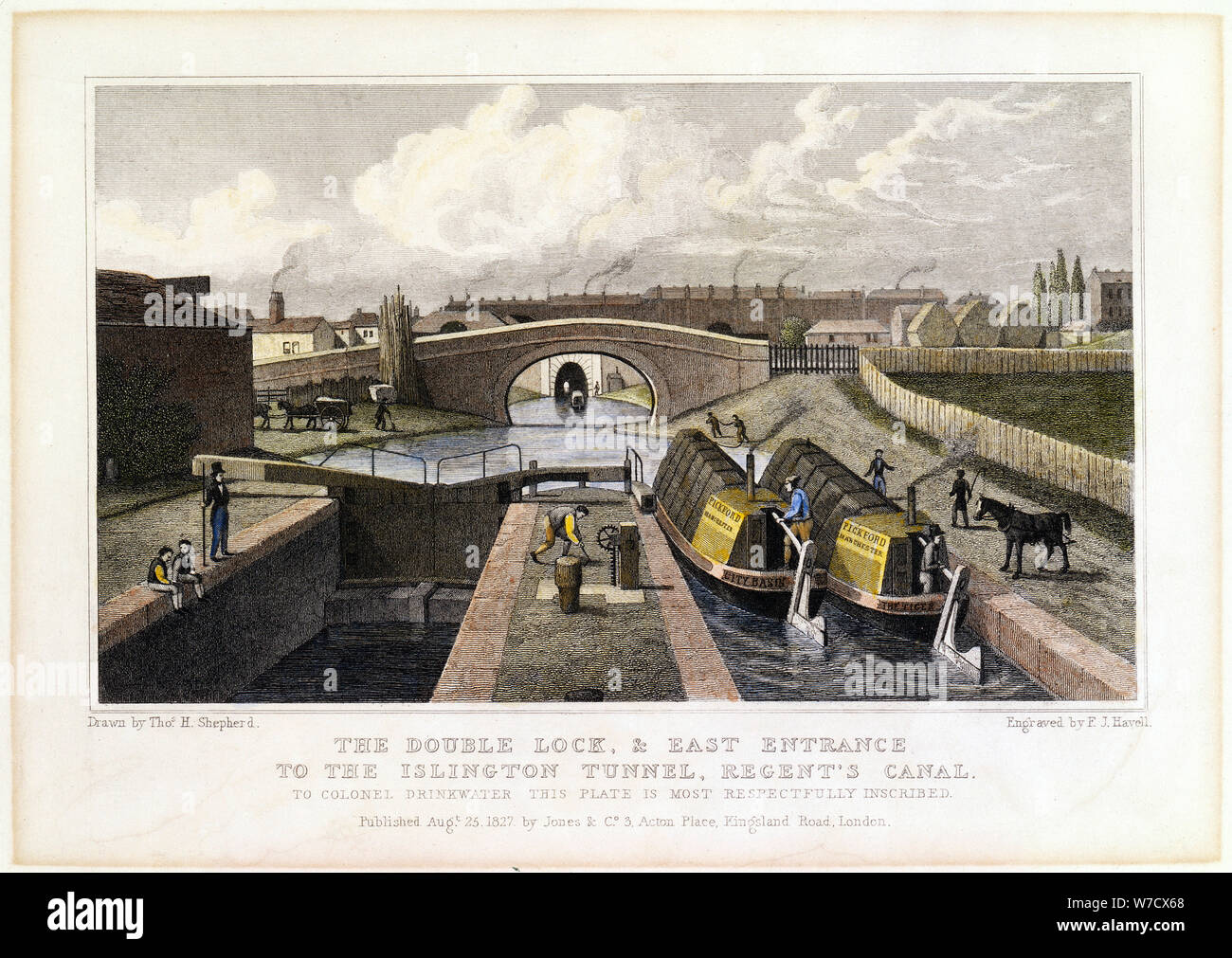 Islington canal london 19th century hi-res stock photography and images - Alamy