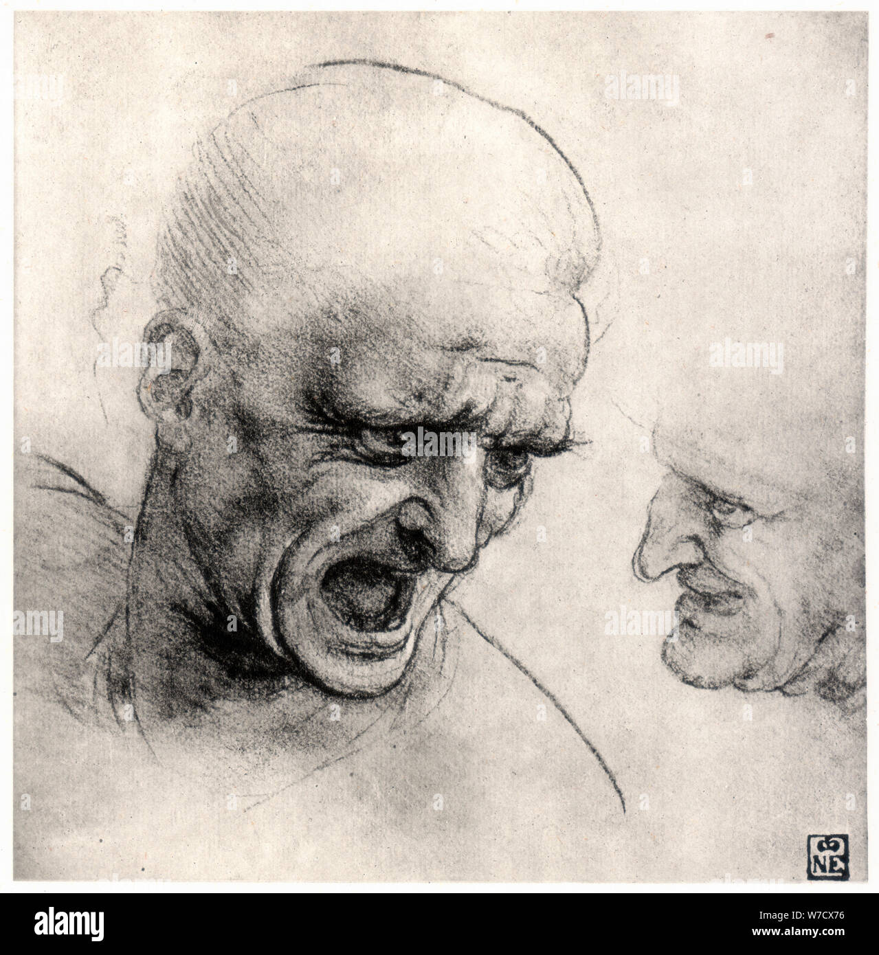 Screaming Profile Drawing