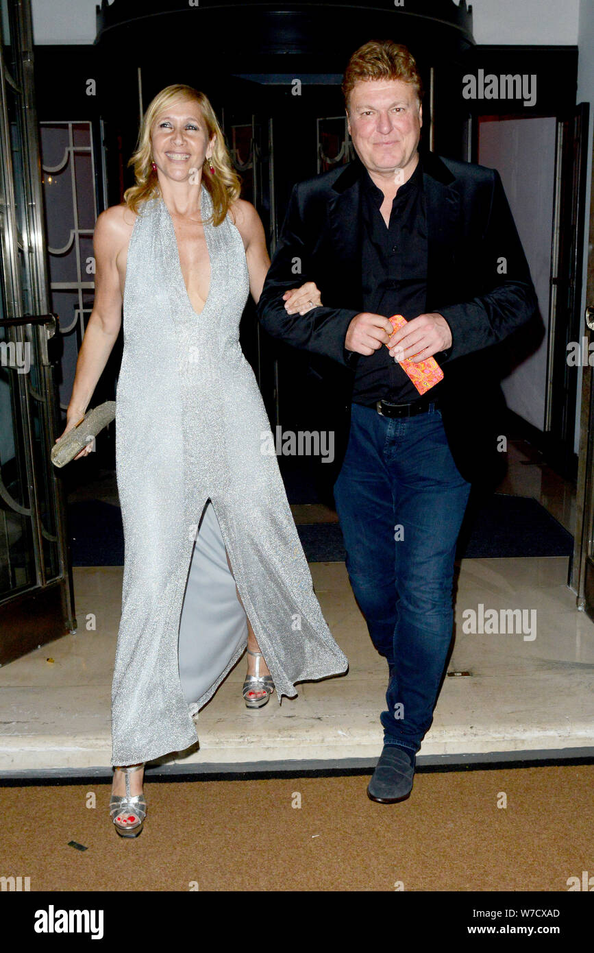 Tania Bryer and her husband, Rod Barker, leave Claridge's in Mayfair ...