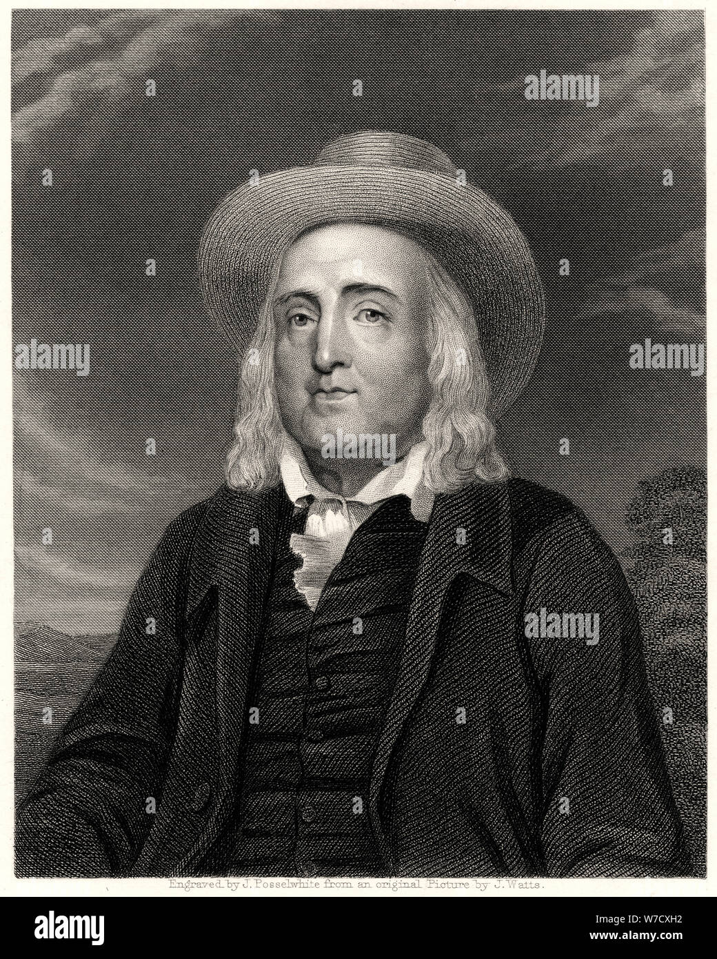 'Jeremy Bentham', 19th century. Artist: James Posselwhite Stock Photo ...