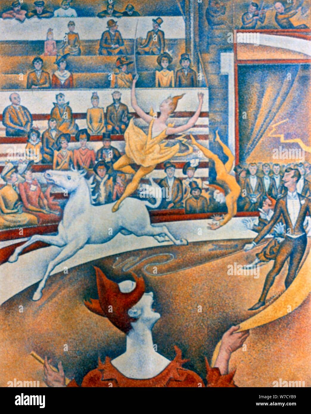 'Le Cirque' ('The Circus'), 1891. Artist: Georges-Pierre Seurat Stock ...