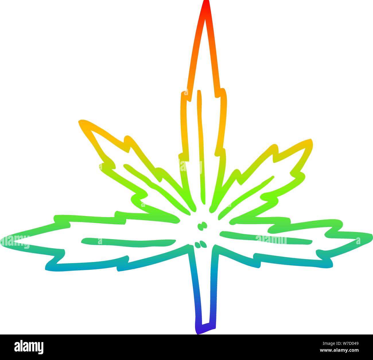 Rainbow weed Stock Vector Images - Alamy