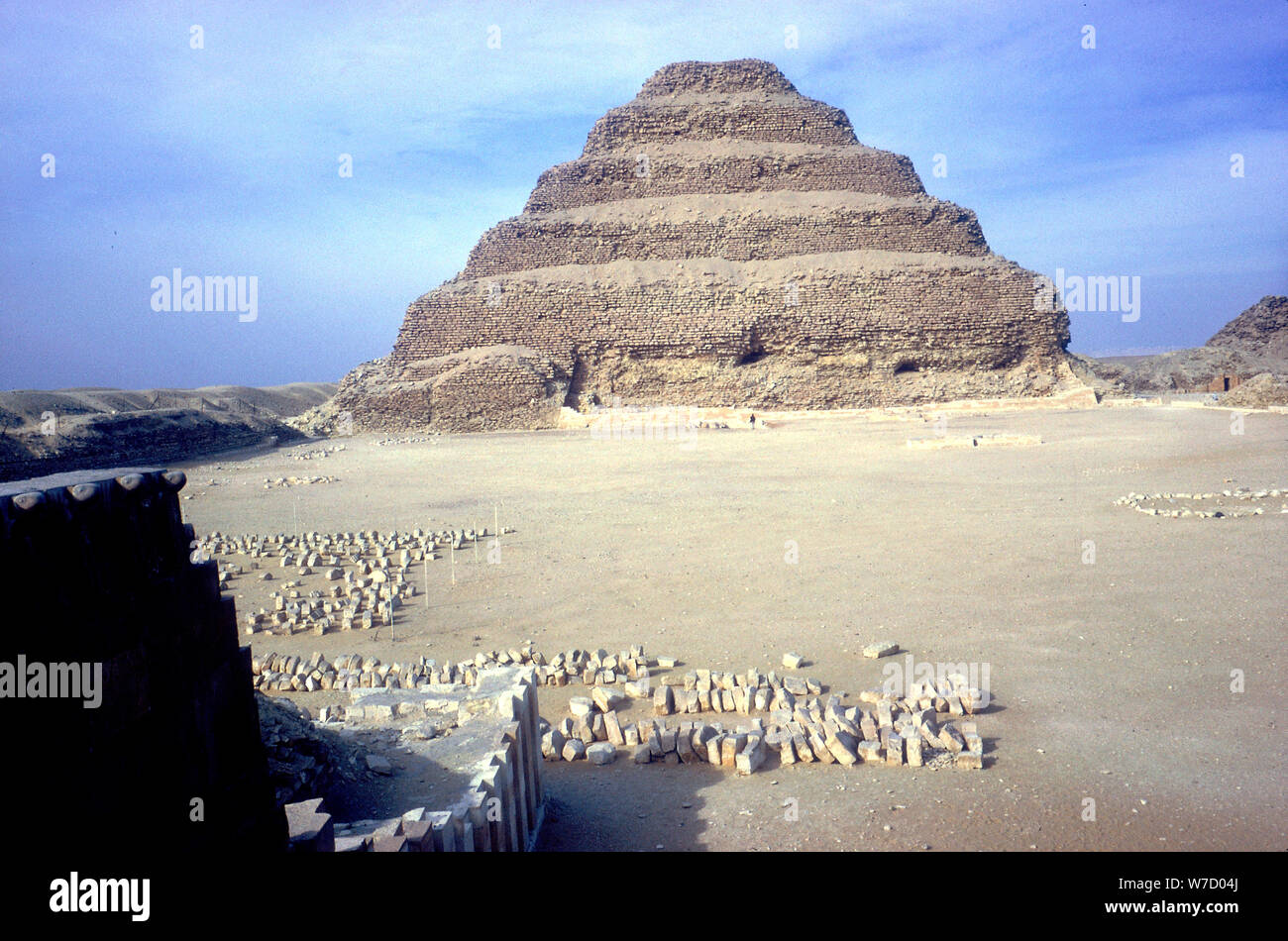 Step Pyramid of King Djoser (Zozer), Saqqara, Egypt, 3rd Dynasty, c2600 ...
