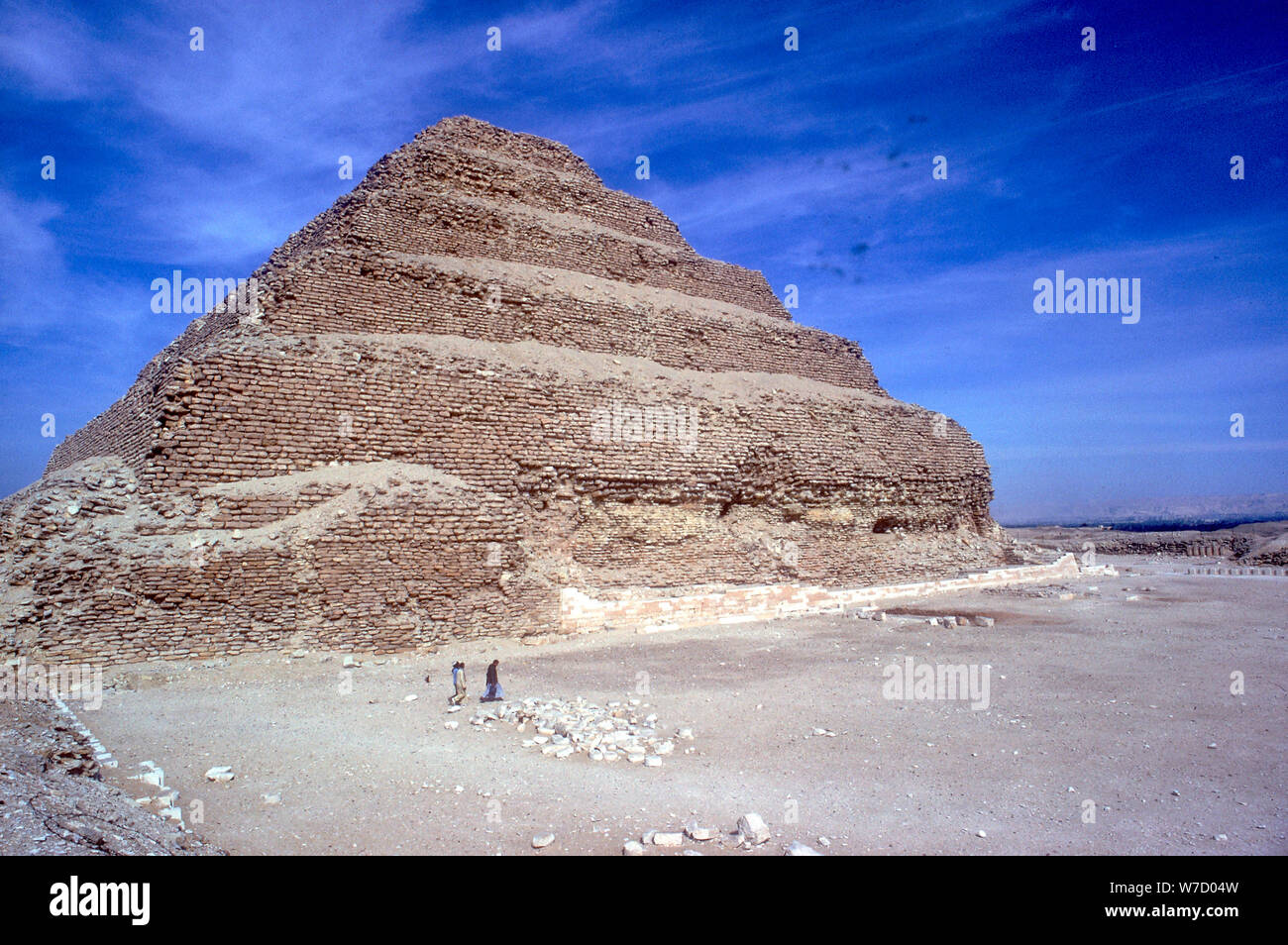 Step Pyramid of King Djoser (Zozer), Saqqara, Egypt, 3rd Dynasty, c2600 ...