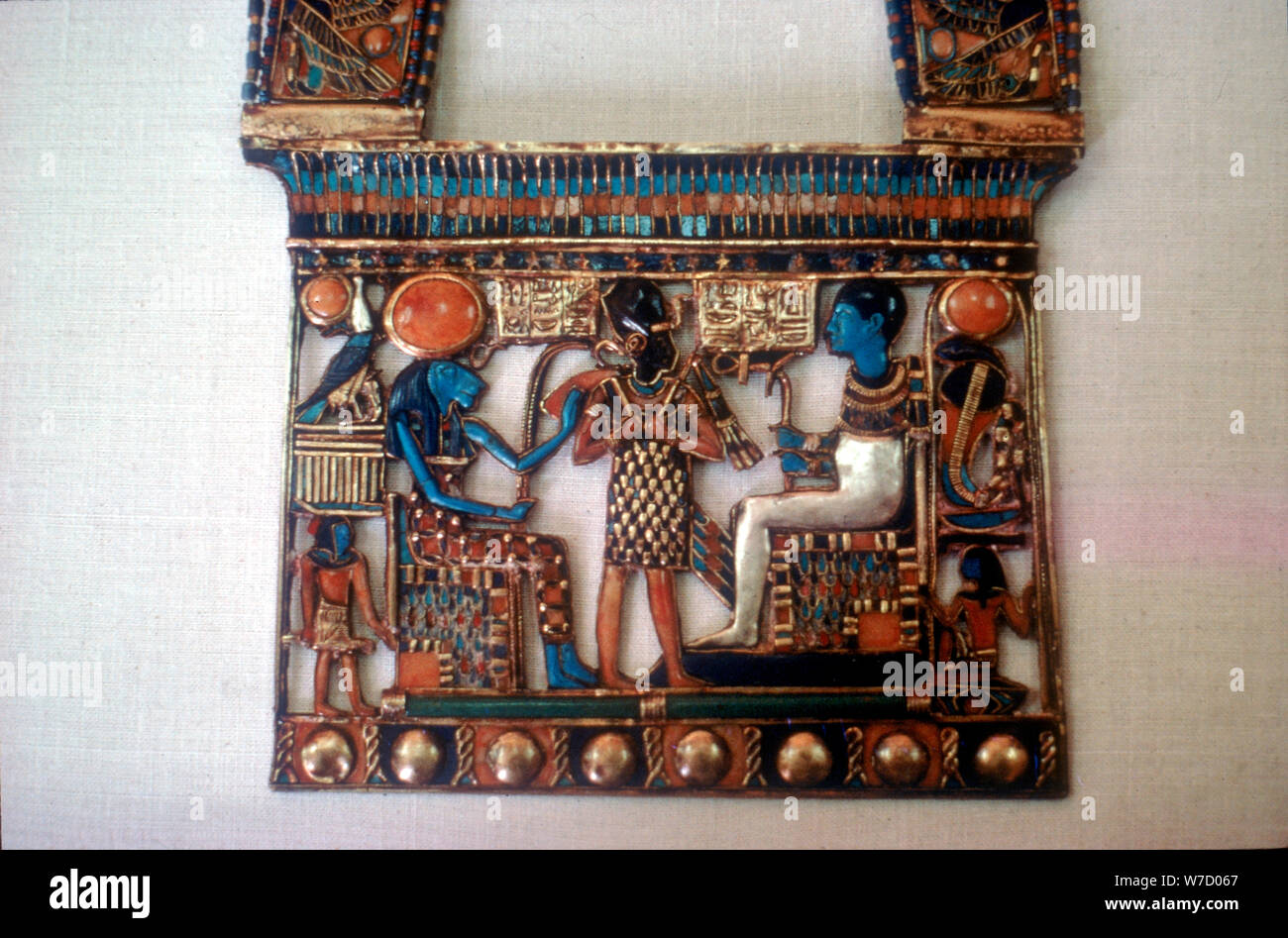 Pectoral from the tomb of Tutankhamun, c14th century BC. Artist ...