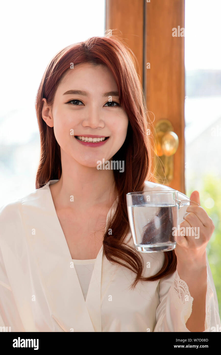 Attractive beautiful woman daily life 023 Stock Photo - Alamy
