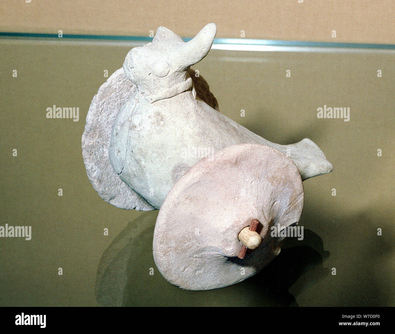 Terracotta model of a bird with the head of a bull, Indus Valley ...