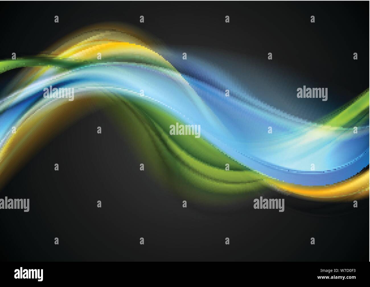 Colorful abstract smooth blurred waves background. Vector design Stock ...