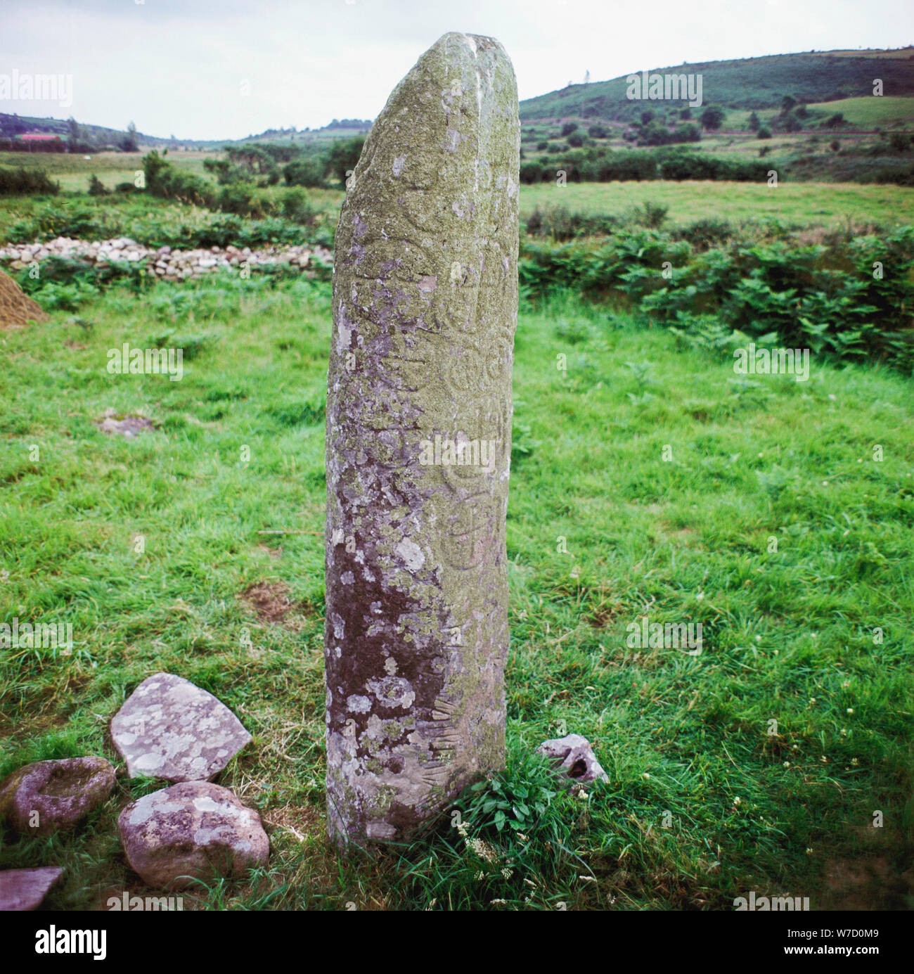 Kilnasaggart Cross Pillar, Armagh, c714. Artist: Unknown Stock Photo ...