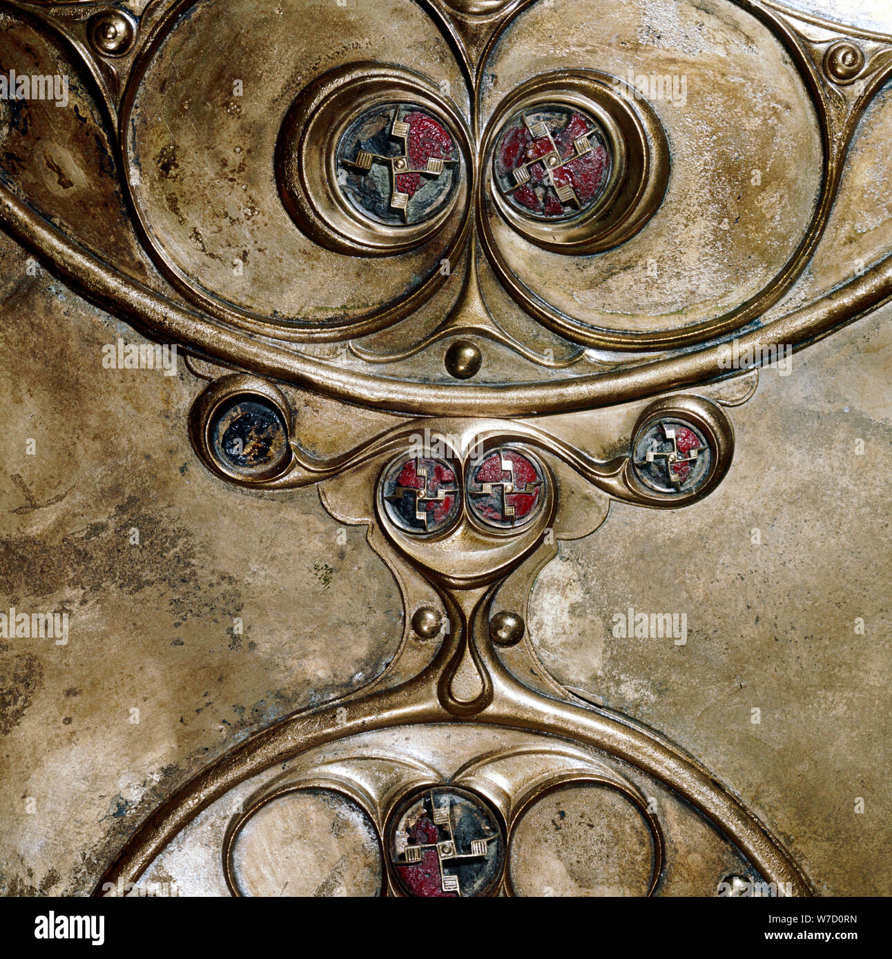 Detail of Cow's head, Battersea Shield, Celtic, c2nd - 1st century BC ...