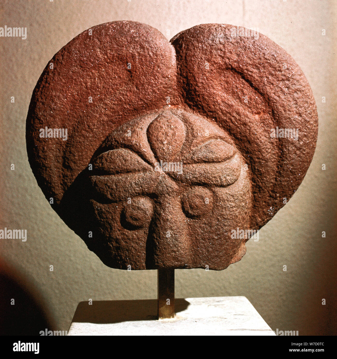 Celtic stone head, Heidelberg, Germany, c5th - 4th century BC. Artist ...