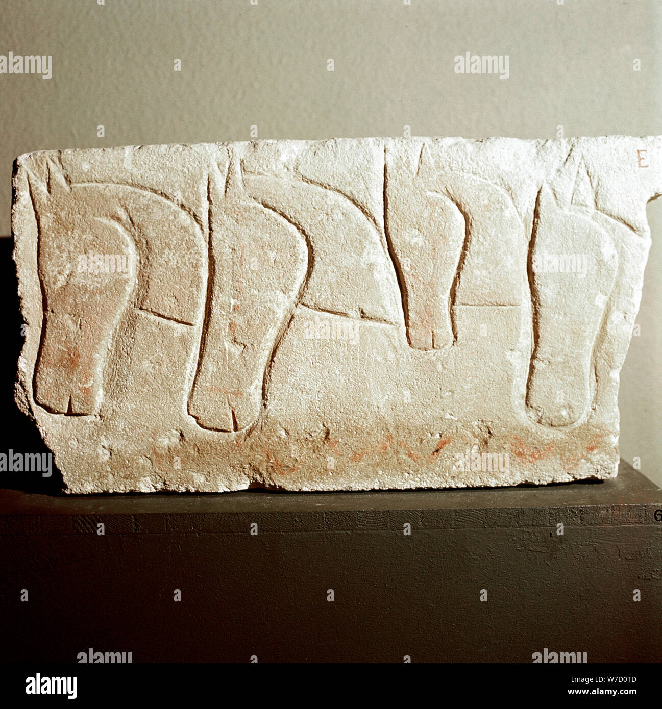 Celtic limestone slab with Horses heads motif, Roquepertuse, France ...