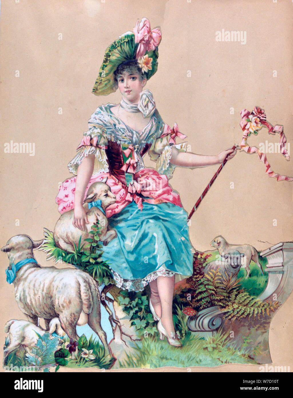 Little Bo Peep. Artist: Unknown Stock Photo - Alamy