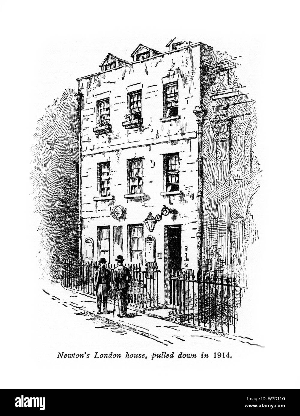 Sir Isaac Newton's house, London, (20th century). Artist: Unknown Stock ...