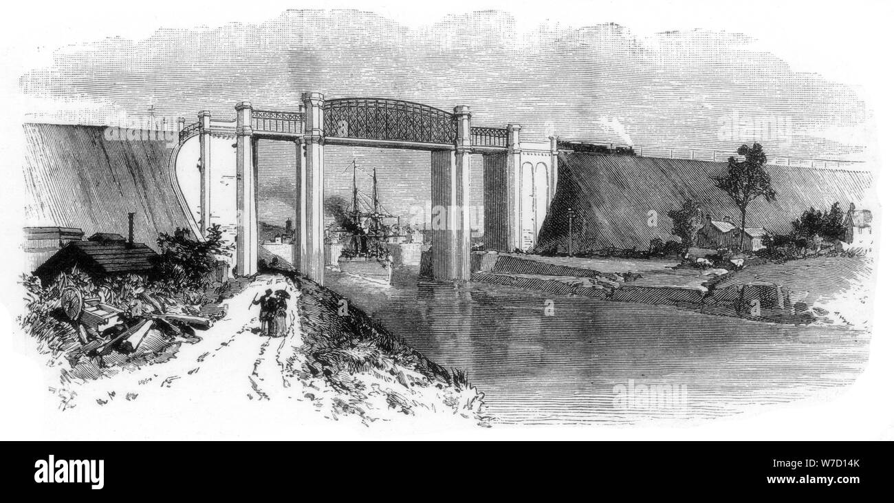 The Latchford Viaduct, Manchester Ship Canal, 1894. Artist: Unknown ...