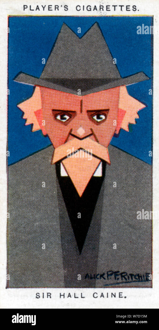 Sir Hall Caine, British novelist, 1926. Artist: Alick P F Ritchie Stock ...