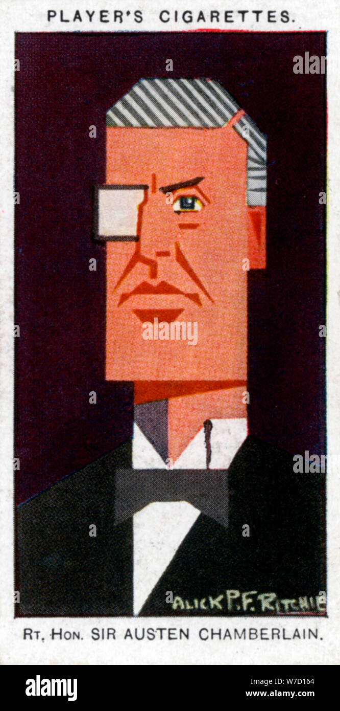 Austen Chamberlain, British politician, 1926. Artist: Alick P F Ritchie ...
