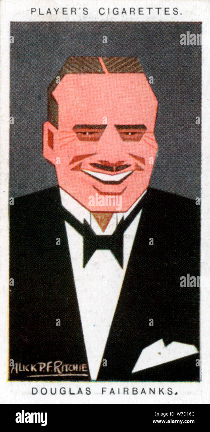 Douglas Fairbanks, American film actor, 1926.Artist: Alick P F Ritchie ...