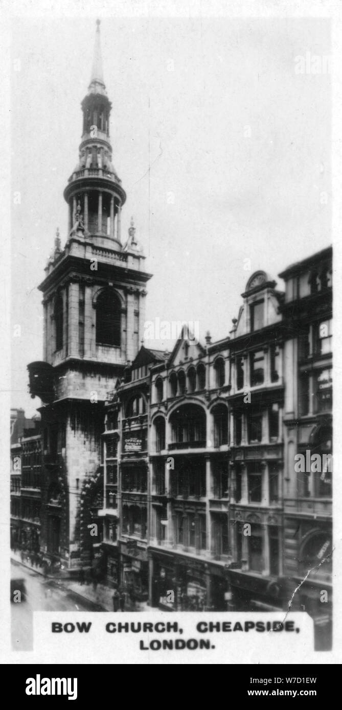 Bow Church, Cheapside, London, c1920s. Artist: Unknown Stock Photo - Alamy